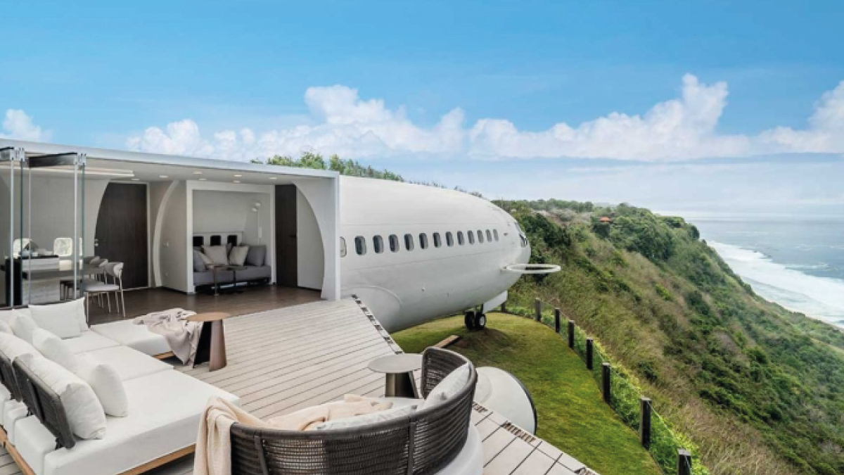 Innovación en el Diseño: Un Hotel de Lujo Transformado de un Avión en ...